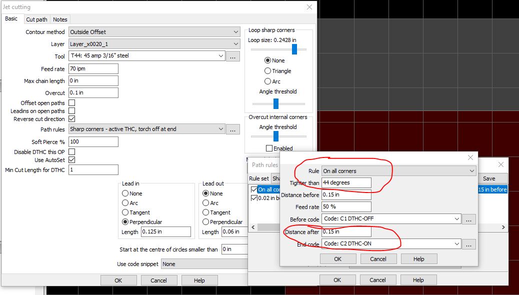 Manually disable a path rule at specific location. - New features - Sheetcam